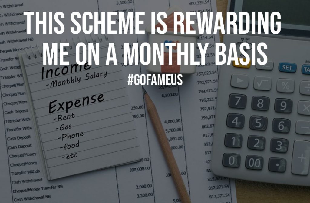 This Scheme Is Rewarding Me On A Monthly Basis